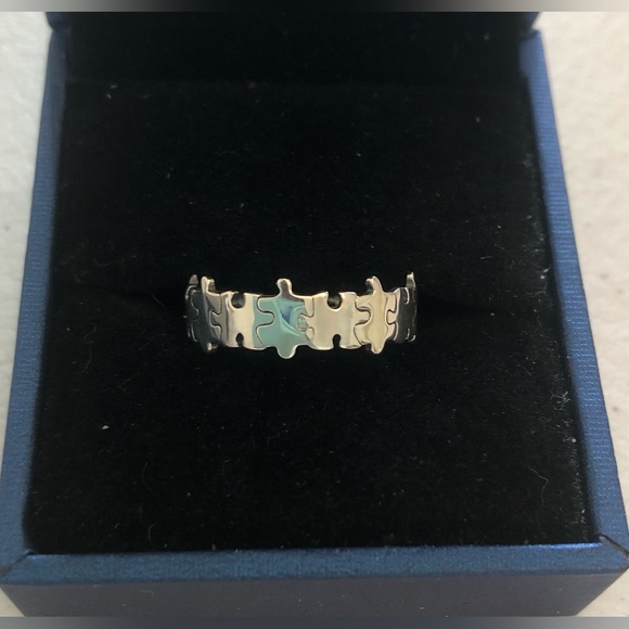 Jewelry | Cuff Ring Sterling Silver Autism Awareness Puzzle Pieces ...
